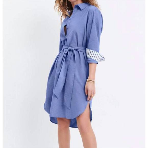 MERSEA | Dresses | New Mersea Essential Shirt Dress In French Blue ...
